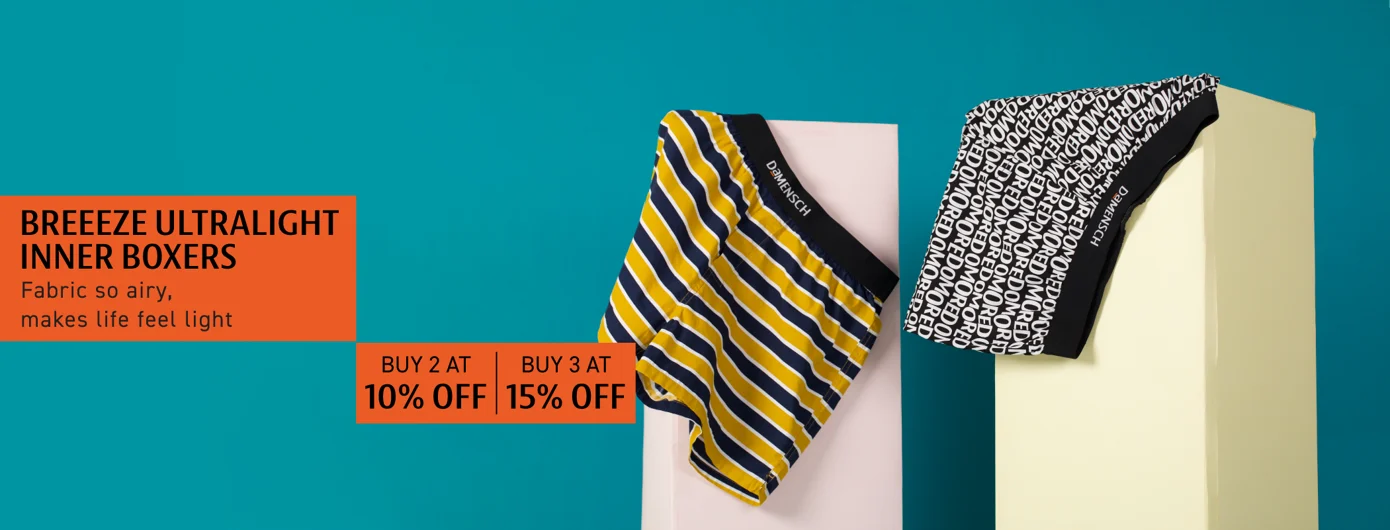 Buy Inner Boxers for Men Online | Boxer Underwear - DaMENSCH
