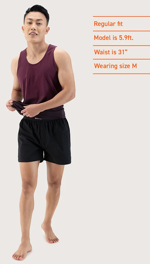 Mens Inner Boxer Online | Inner Boxer Cape Black - DaMENSCH