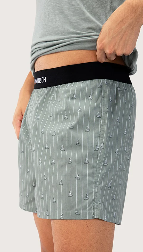 Mens Inner Boxer Online | Inner Boxer Sailor Grey - DaMENSCH