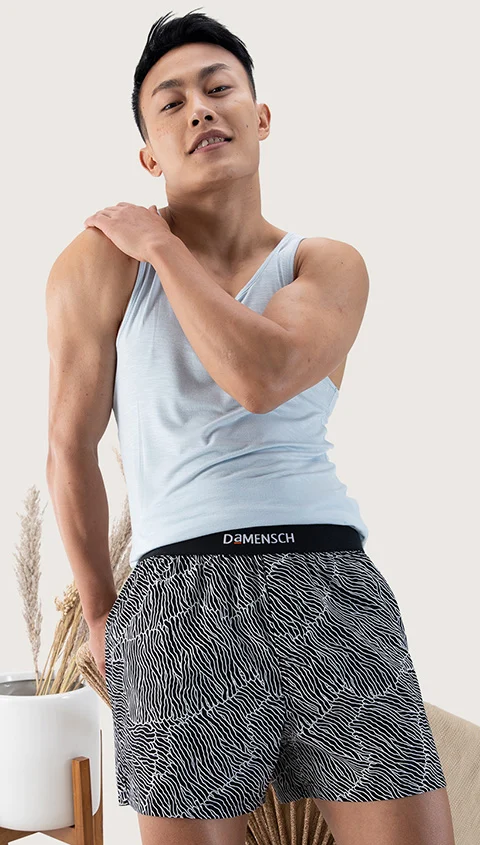Mens Boxers Pack - Sailor Grey Thunder Black | DaMENSCH