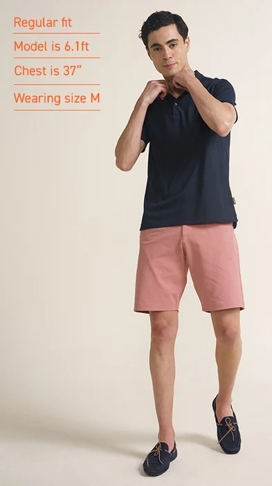 Buy Mens 2 Button Polo T-shirt True Navy Online | DaMENSCH