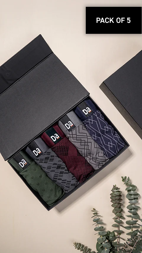 Damensch The Weekday Deo-Soft Trunks Box-J (Pack Of 5) | damensch