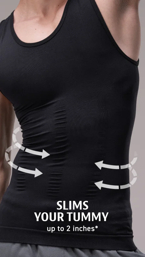 Sleeveless Shapewear Vest Sleek Black | Smooth Fit Innerwear