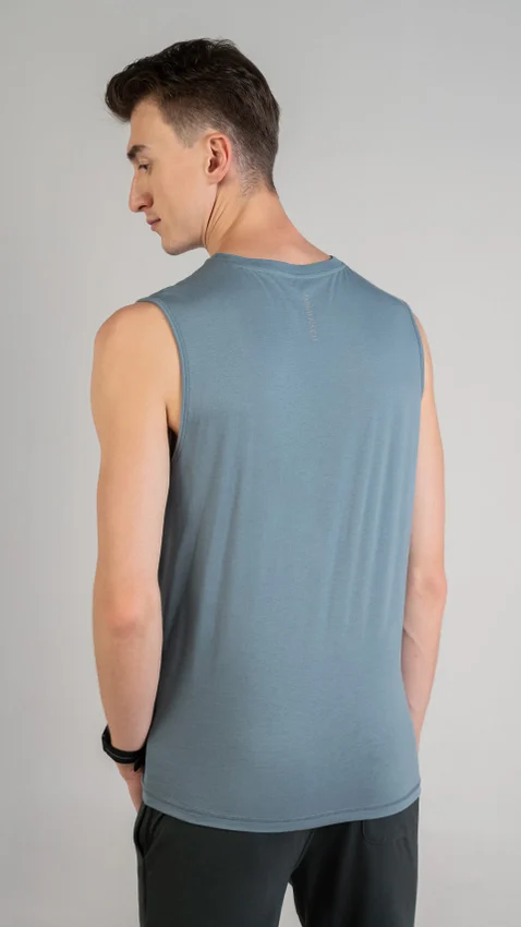 Buy Mens Tank Top Breeze Blue | Gym Tank Top | DaMENSCH