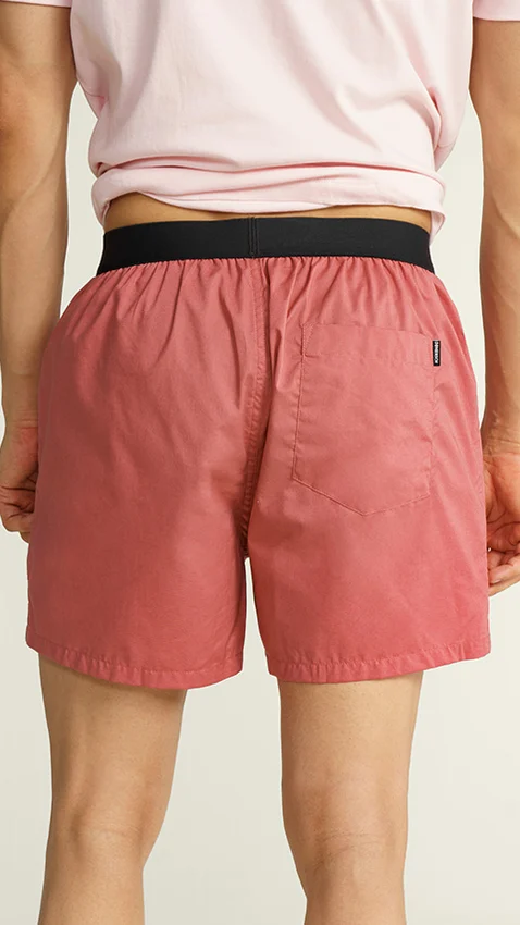 Mens Breeeze Ultra-Light Inner Boxers Dusty Red | DaMENSCH