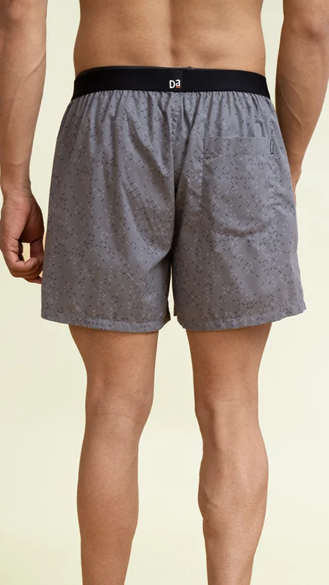 Shop Mens Pixel Light Grey Inner Boxers Undies | DaMENSCH