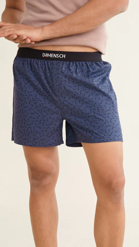 Buy Ultra-Light Inner Boxers Ziggy Violet For Men | DaMENSCH