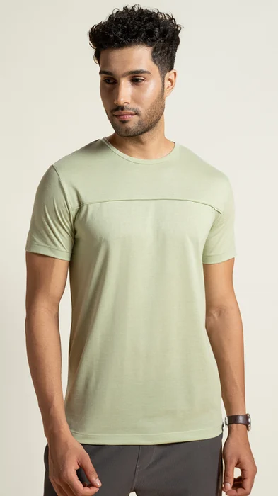 Buy Mens Breeeze Ultra-Light T-Shirt Muted Sage | DaMENSCH