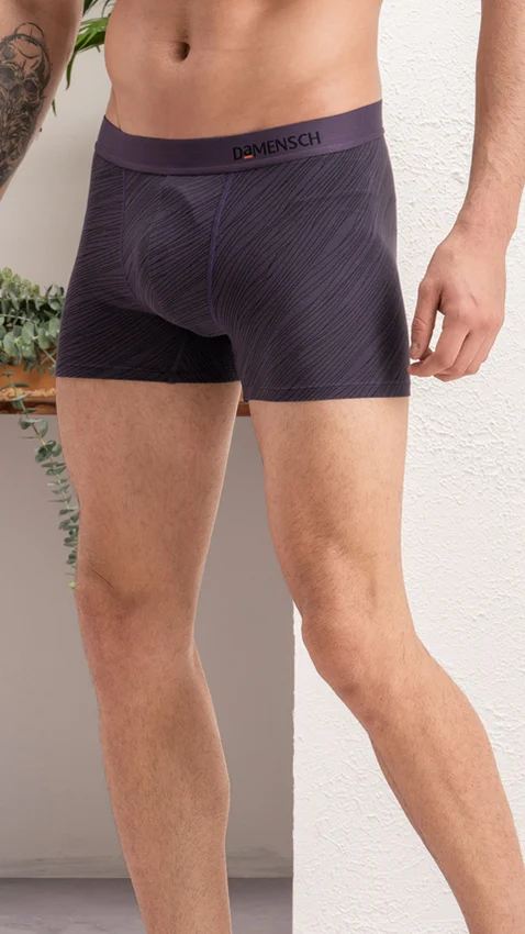 Buy Mens Deo-Soft Trunk Violet Mystery Strokes | DaMENSCH